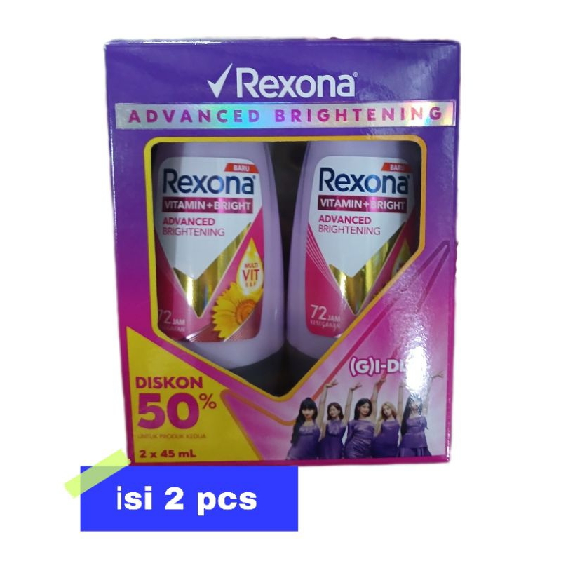 Jual Rexona advanced brightening kemasan box isi 2. | Shopee Indonesia