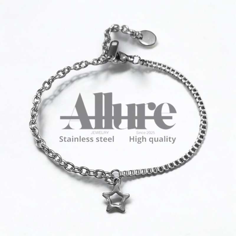 Jual Gelang Stainless Steel Allure-Model Rantai & Box Chain,Charm ...