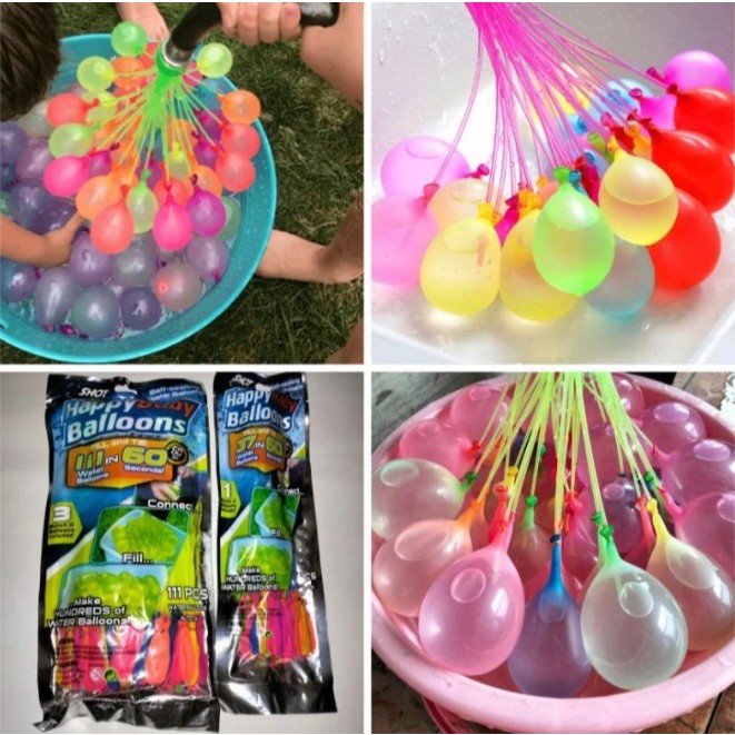 Jual (1 PAK ISI 111PCS) BALON AIR BALON MAINAN ANAK WATERBALOON MAGIC ...