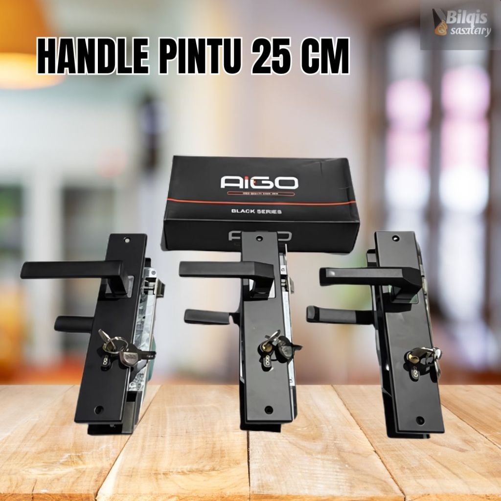 Jual Gagang Pintu Hitam Handle Pintu Premium 25 Cm Handel Pintu Rumah ...