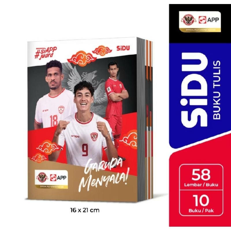 Jual Buku Tulis 58 SIDU TIMNAS , MARVELL , MOBILE LEGEND 1 PAK ISI 10 ...