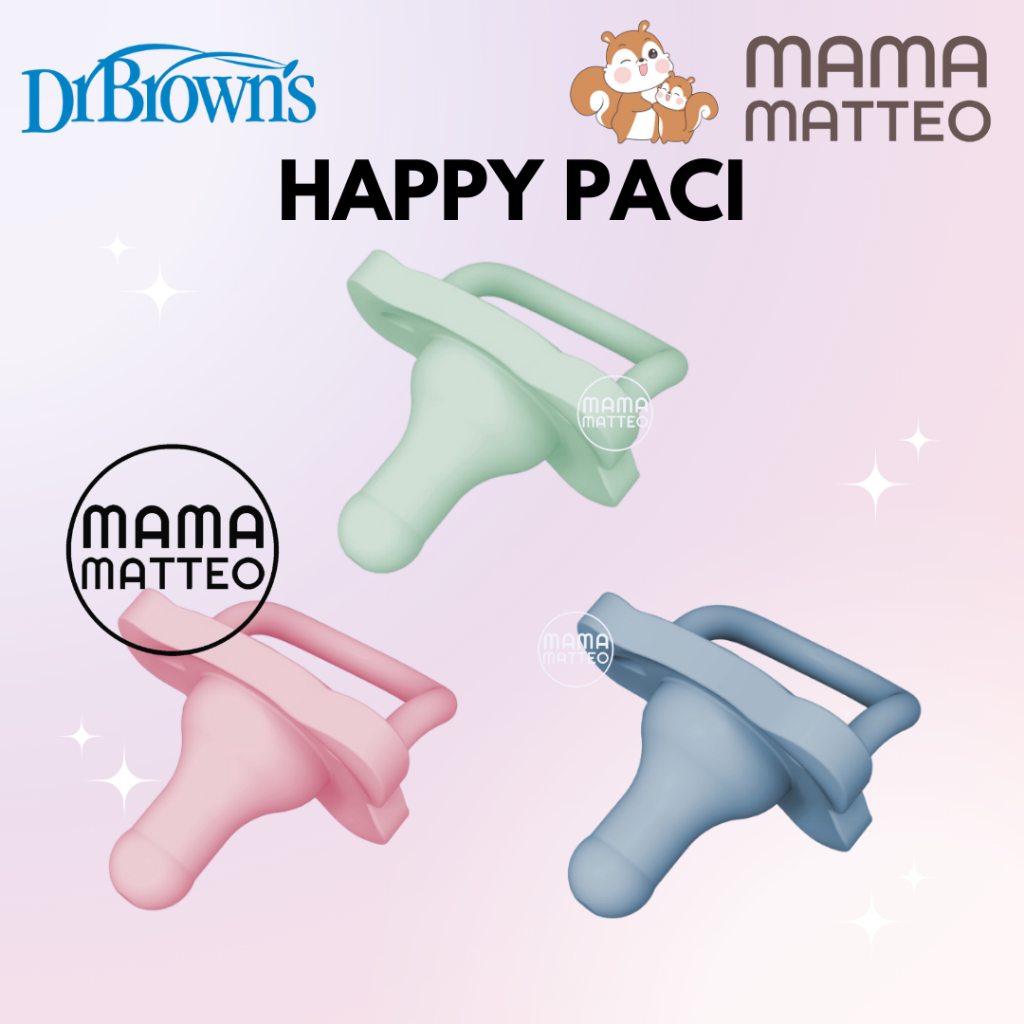 Jual DR BROWN'S Happy Paci Silicone Pacifier / Empeng Dot Gigitan Bayi ...