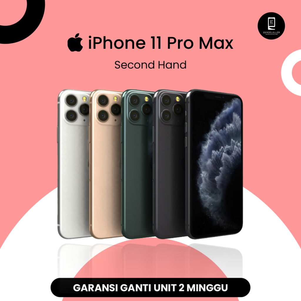 Jual IP 11 PRO MAX 64GB/256GB/512GB SECOND INTERNASIONAL | Shopee Indonesia