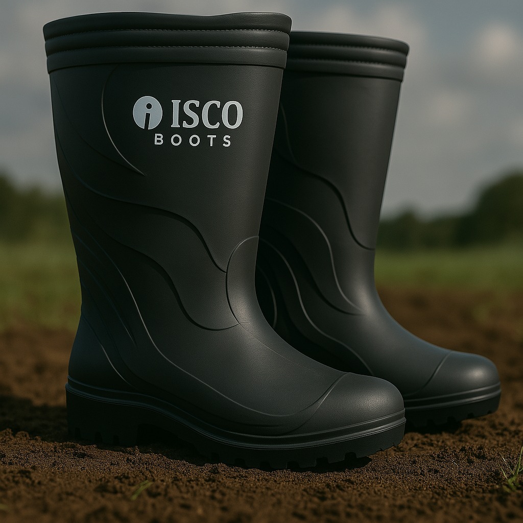 Jual Sepatu Karet Boot ISCO Sepatu Safety Sepatu Proyek Sepatu Hitam ...