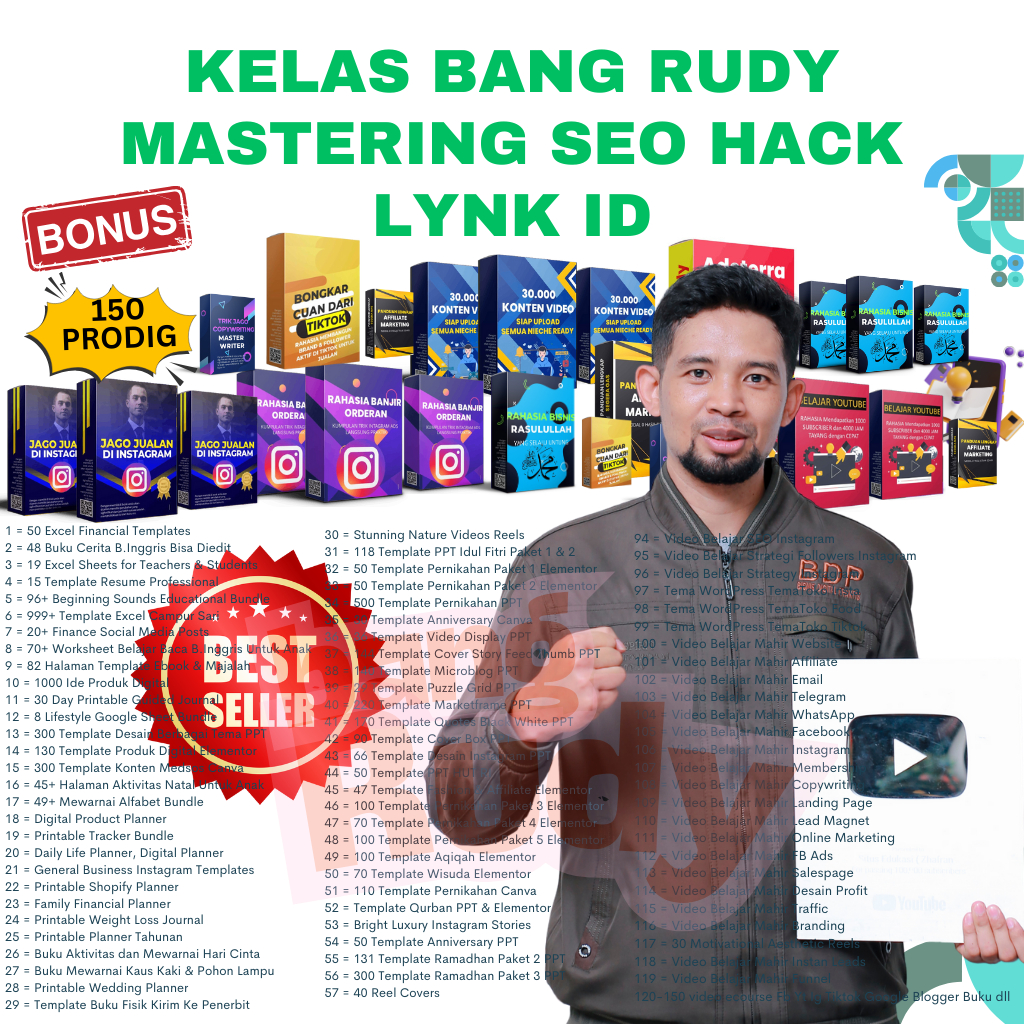 Jual KELAS LYNK ID BANG RUDY - MASTERING SEO LYNK ID & BONUS 150 Produk ...
