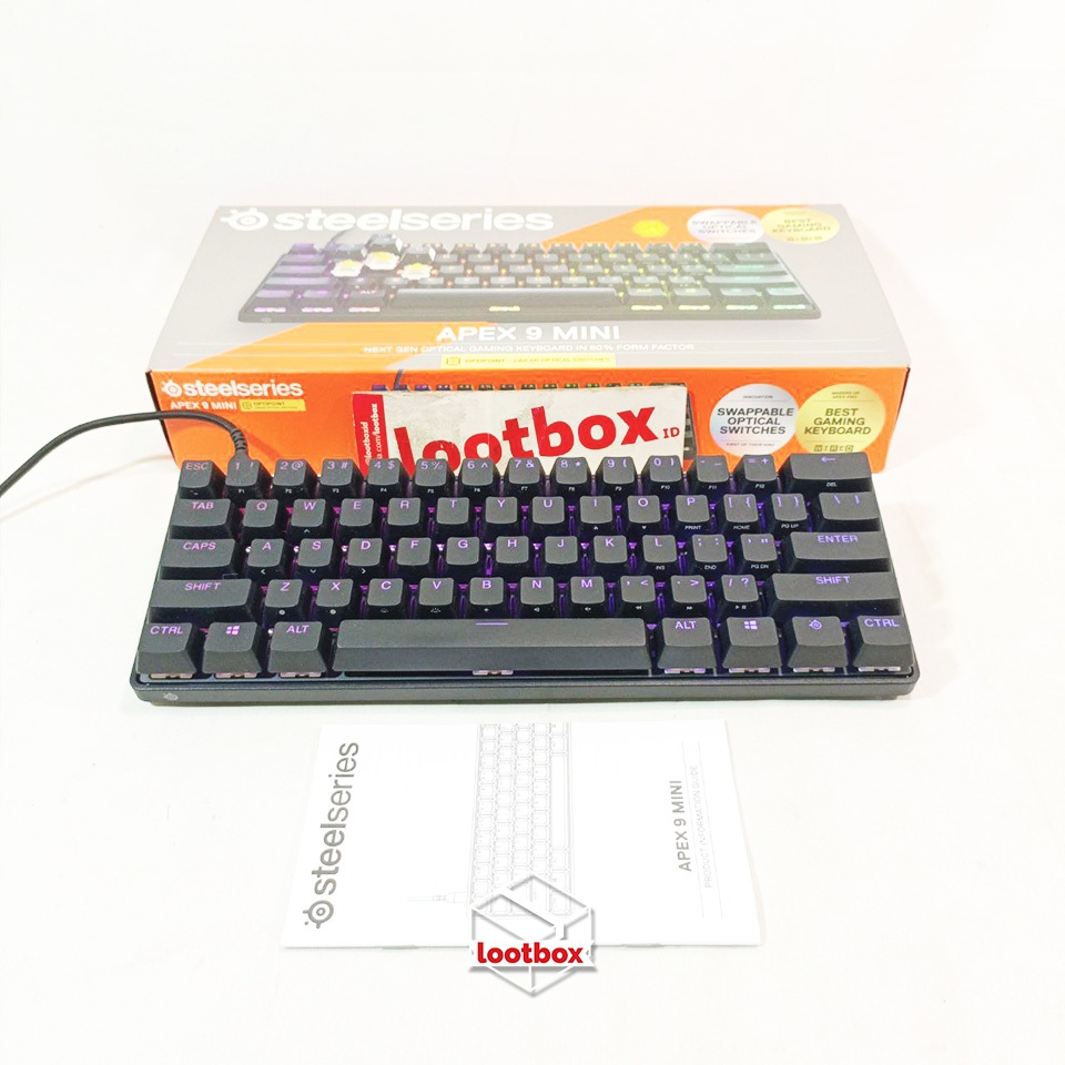 Jual Keyboard Gaming USB Mechanical Steelseries APEX 9 Mini Optical - SECOND | Shopee Indonesia