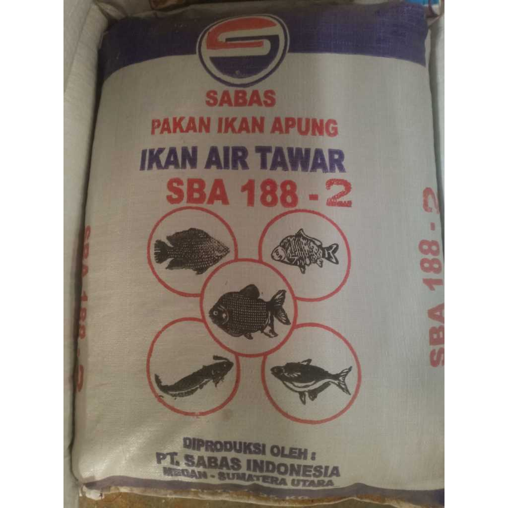 Jual SBA 188 pakan ikan apung ekonomis ukuran diameter 2 mm & 4 mm produk sabas kemasan @ 1 kg ...