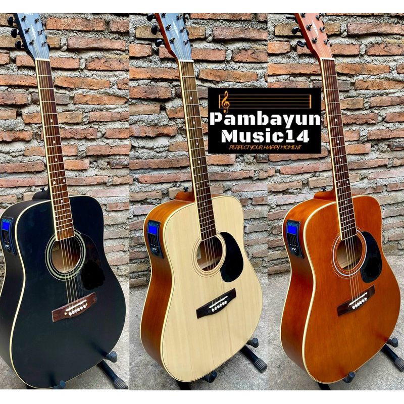 Jual GITAR AKUSTIK CORTt ELEKTRIK custom Body Jumbo GRATIS KABEL JACK ...