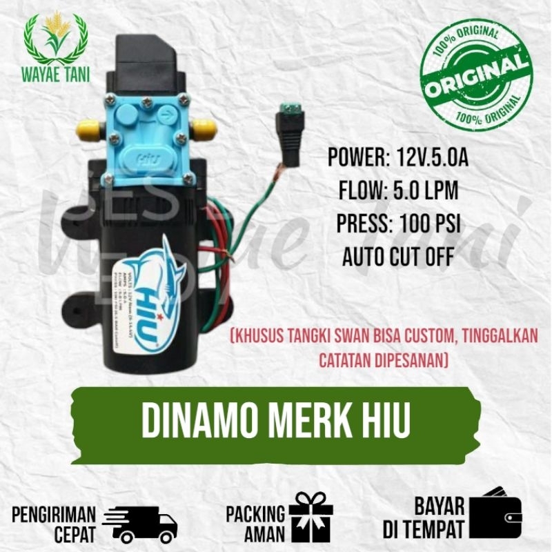 Jual Dinamo pompa DC Sprayer HIU 100psi 12V 5A 5LPM Sinleader Shell ...