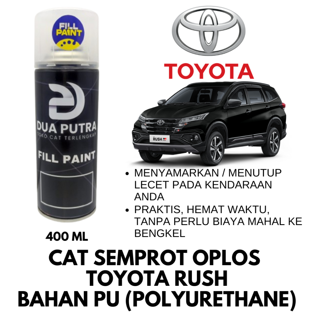 Jual Cat Semprot / Pilox Mobil Oplos TOYOTA Rush 400 ml Berbahan PU ...