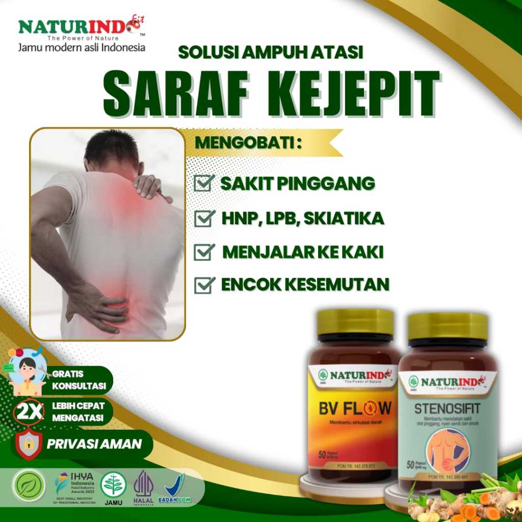 Jual Obat Saraf Kejepit Pinggang dan Kaki Paling Ampuh Bokong dan Kaki ...