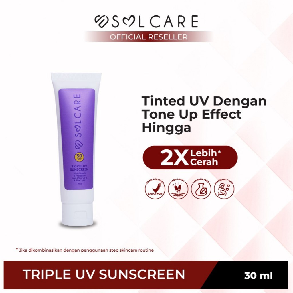 Jual Solcare Triple UV Sunscreen SPF 30 | Shopee Indonesia