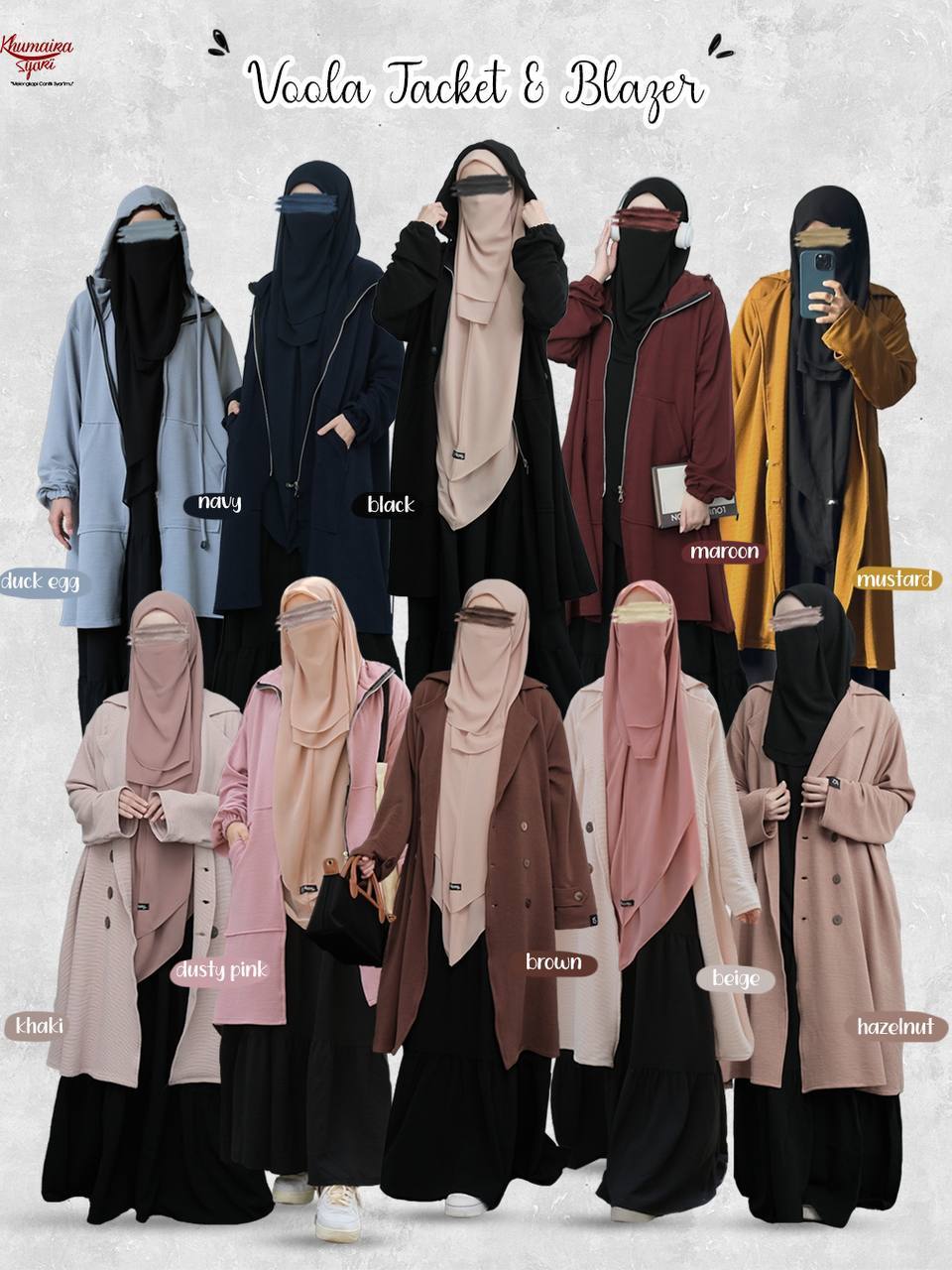 Jual Voola Blazer dan Jacket by Khumaira Syari Outerwear | Shopee Indonesia
