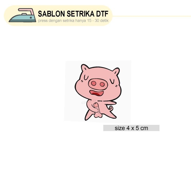 Jual Stiker Sablon Babi Main Sendiri | Shopee Indonesia