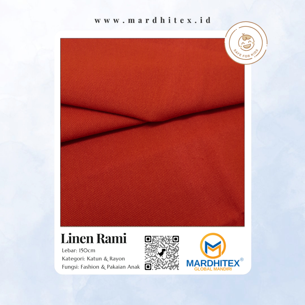 Jual Katun Linen Rami 100% Serat Alam, High Quality, Eceran per Meter ...