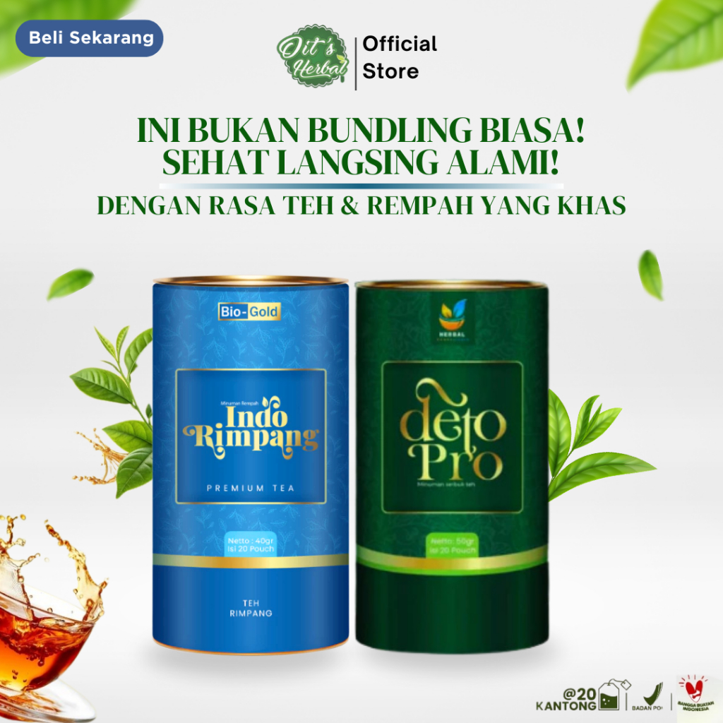 Jual Paket Teh Indo Rimpang X Deto Pro Premium - Teh Herbal Alami Untuk ...