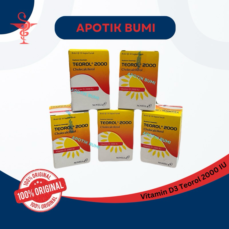 Jual Teorol Vitamin D3 2000 IU | Shopee Indonesia