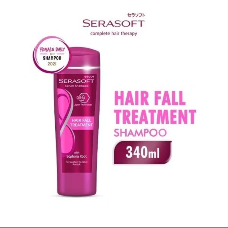 Jual Shampo serasoft hair fall treatment kemasan botol 340ml | Shopee ...
