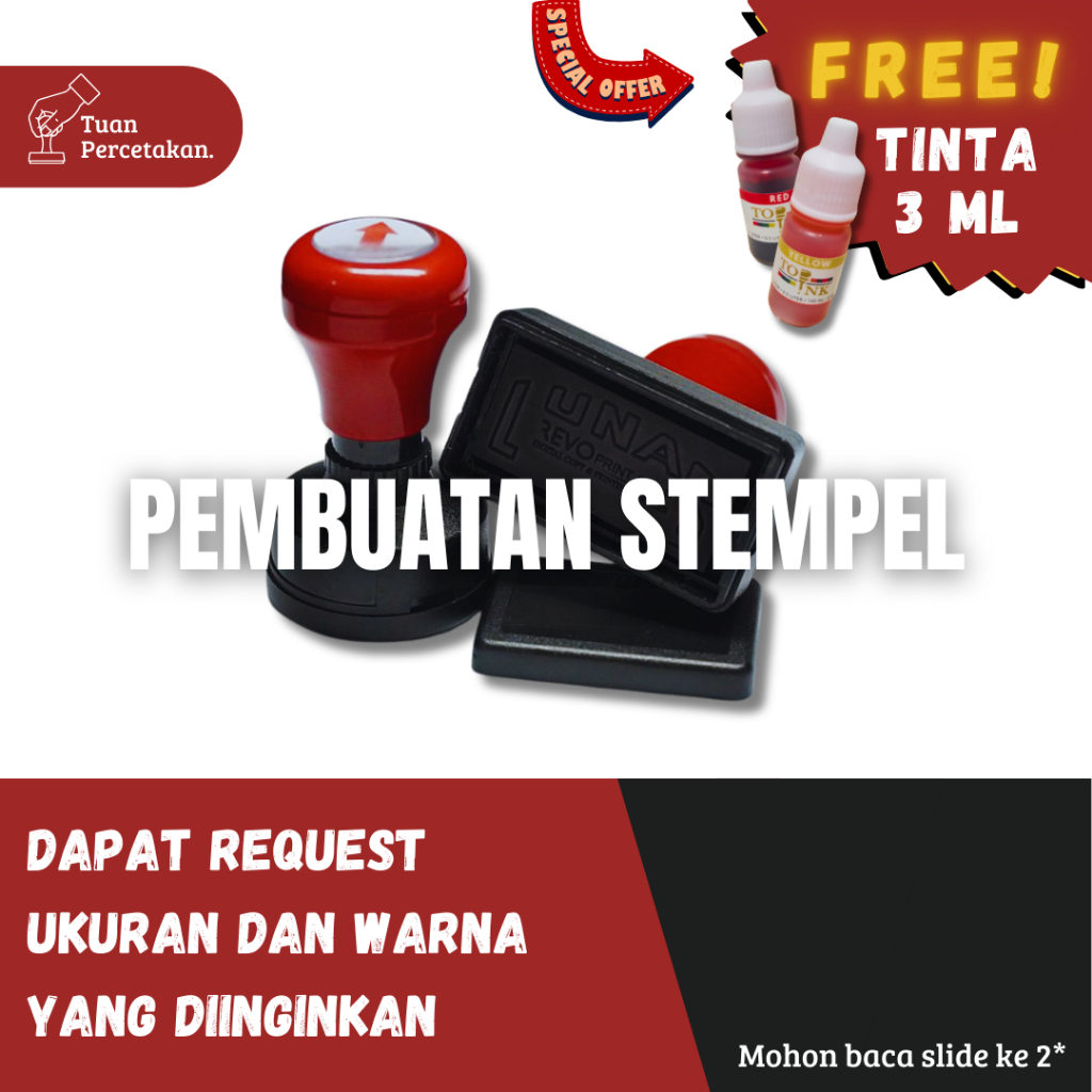 Jual Buat / Cetak Stempel | Berbagai Warna dan Ukuran | Berkualitas ...