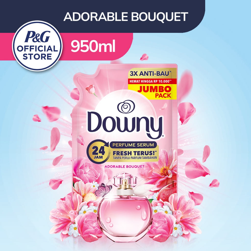 Jual Downy Pelembut dan Pewangi Pakaian Konsentrat Premium Parfum Adorable Bouquet 950ml ...