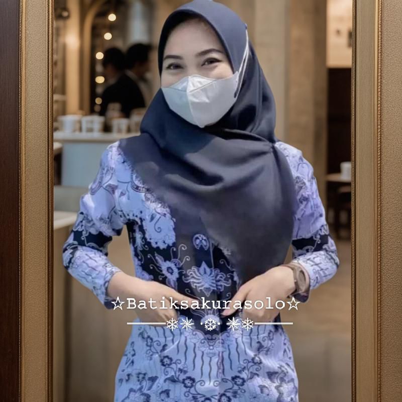 Jual SERAGAM PGRI WANITA GURU LAPIS FURING GUNUNG JATI | Shopee Indonesia