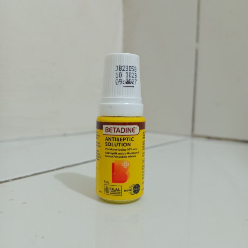 Jual Betadine Antiseptic Solution 5 ml / Betadin Obat Luka | Shopee ...