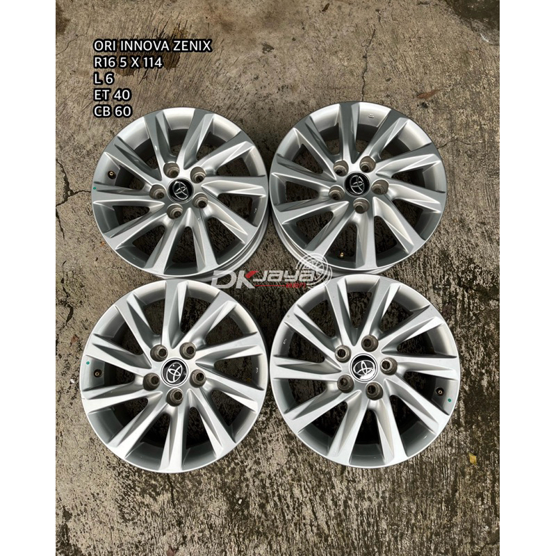 Jual VELG ORI INNOVA ZENIX R16 5 X 114 (HARGA UNTUK 4PCS VELG) | Shopee ...