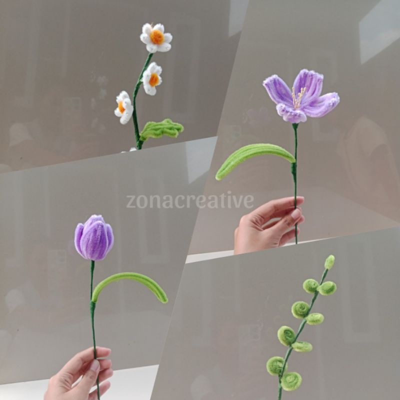 Jual BUNGA SATUAN / BUNGA KAWAT BULU / BUNGA HIAS | Shopee Indonesia