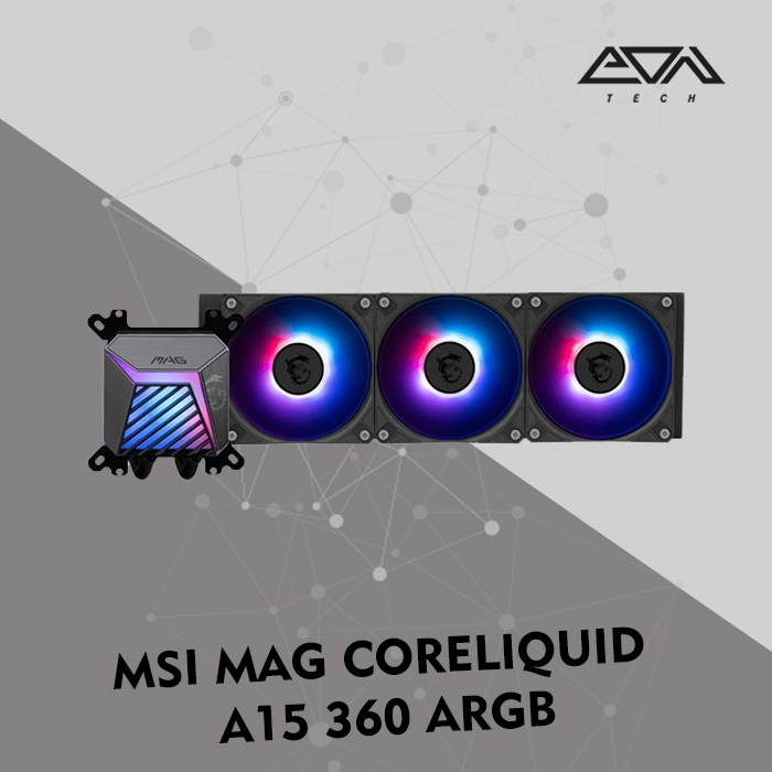 Jual MSI MAG CORELIQUID A15 360 ARGB AiO Liquid CPU Cooler 360mm | Shopee Indonesia
