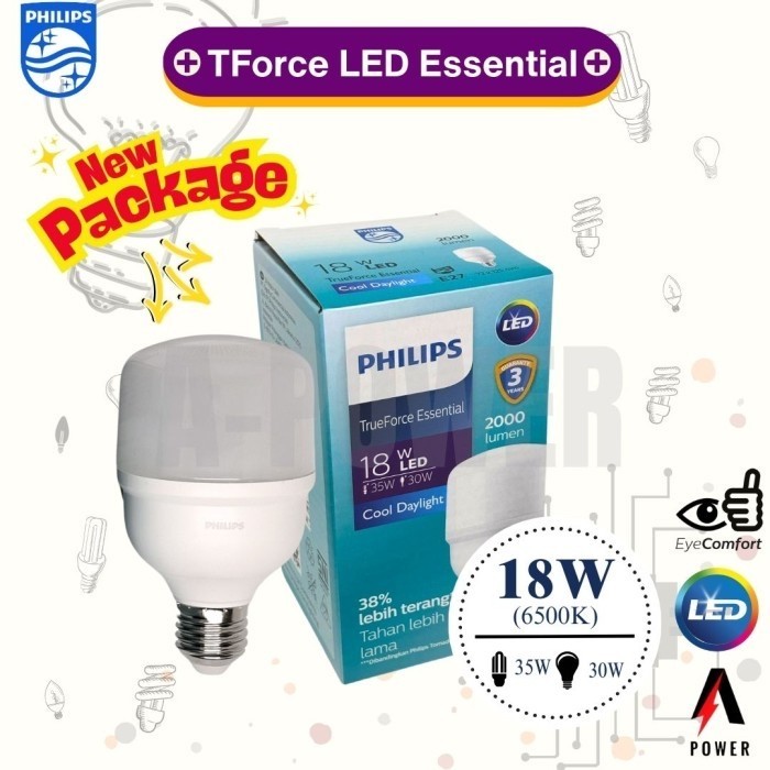 Jual Philips - Lampu LED Essential 18W (Putih) | Shopee Indonesia