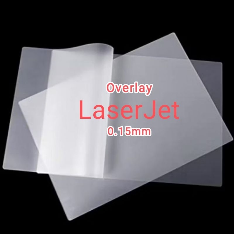 Jual 1 pack isi 10 Lembar Overlay LASERJET bagian print Khusus Printer ...