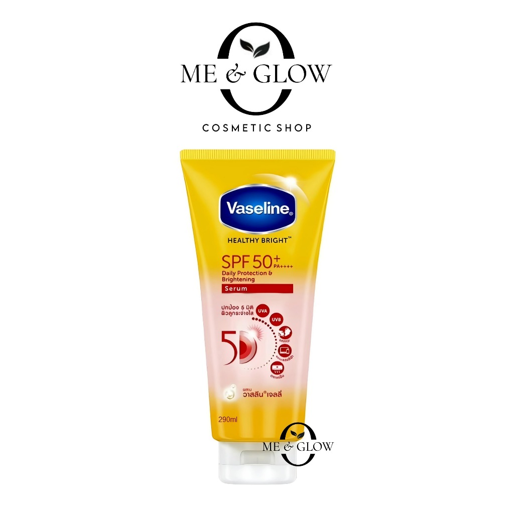 Jual VASELINE HEALTHY BRIGHT SPF 50+ SERUM 290ml - BODY LOTION ...