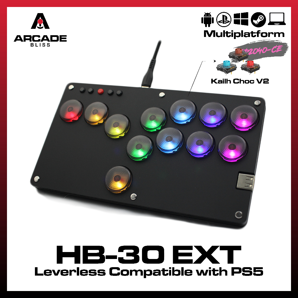 Jual HB30 EXT Leverless PS5 Arcade Stick Controller Mini Hitbox Flatbox ...