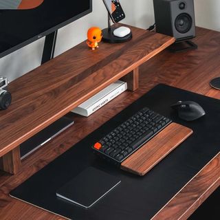 Jual Desk Self Kayu Jati Asli - Meja Monitor Stylish & Praktis untuk ...
