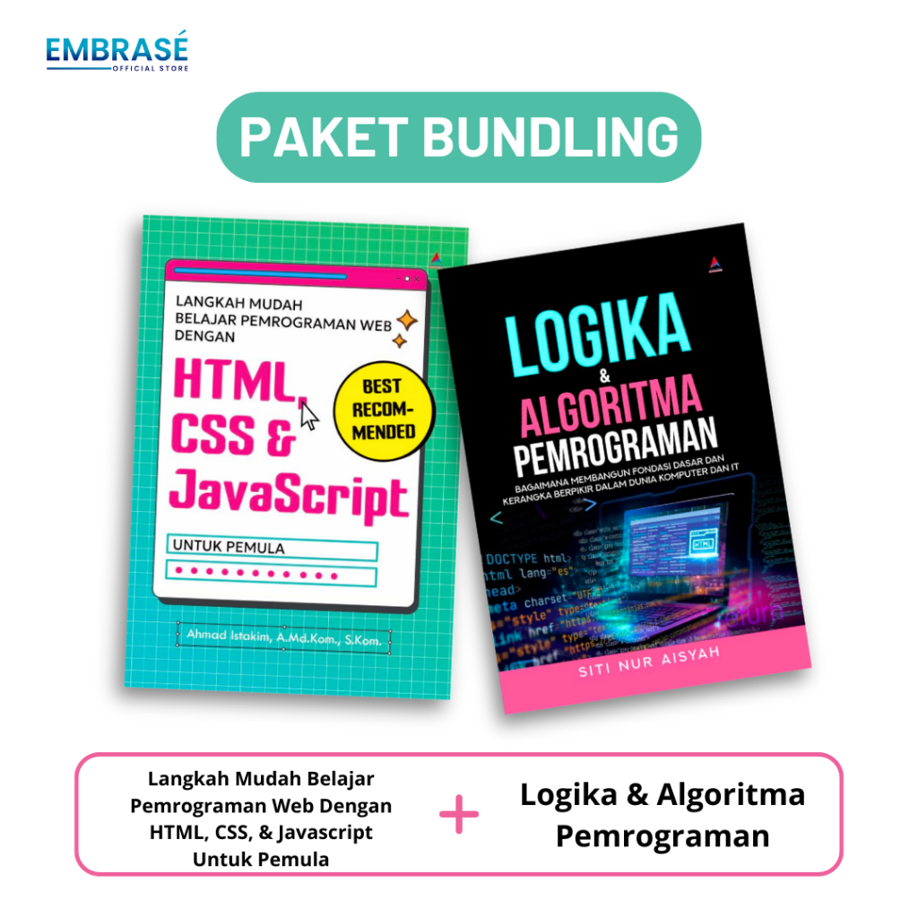 Jual PAKET BUNDLING Langkah Mudah Belajar Pemrograman Web dengan HTML, CSS, & Javascript ...