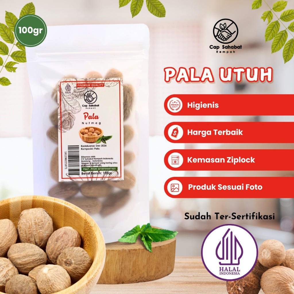 Jual Cap Sahabat - Pala Nutmeg 100% PREMIUM QUALITY | Shopee Indonesia