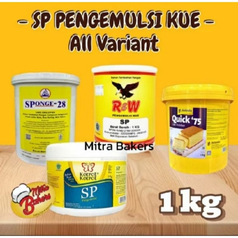 Jual SP PENGEMULSI 1 KG ALL VARIAN BRAND(R&W, QUICK,SPONGE 28,KOEPOE ...