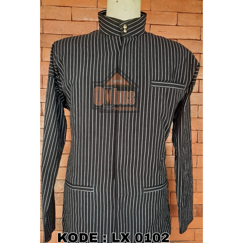 Jual Baju Lurik Model Sunan Kalijaga || Kode : LX 0102 || Baju Koko ...