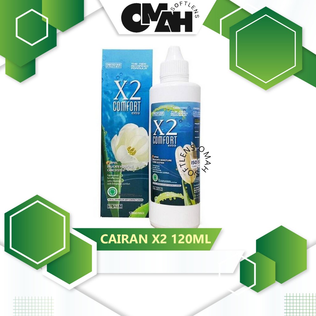 Jual Air Softlens X2 120ml / Cairan Softlens X2 Comfort 120ml / Air ...