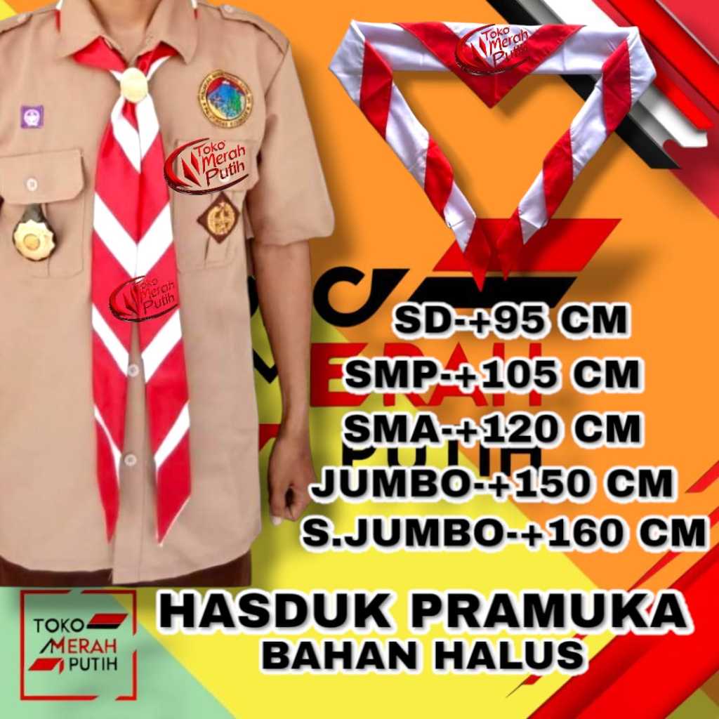 Jual Kacu hasduk dasi pramuka SD SMP SMA super jumbo | Shopee Indonesia