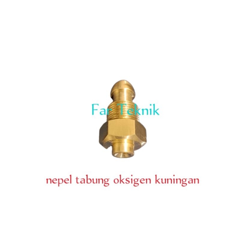 Jual NEPEL BOTOL OXYGEN NITROGEN KUNINGAN / LAS / NEPEL TABUNG OXYGEN ...