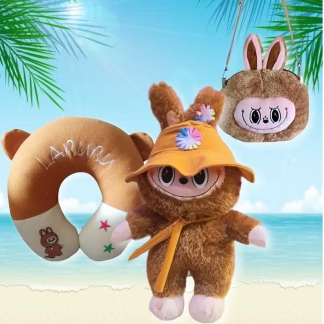 Jual Paket Boneka Labubu,Tas Labubu,Bantal leher labubu,Mainan Anak ...