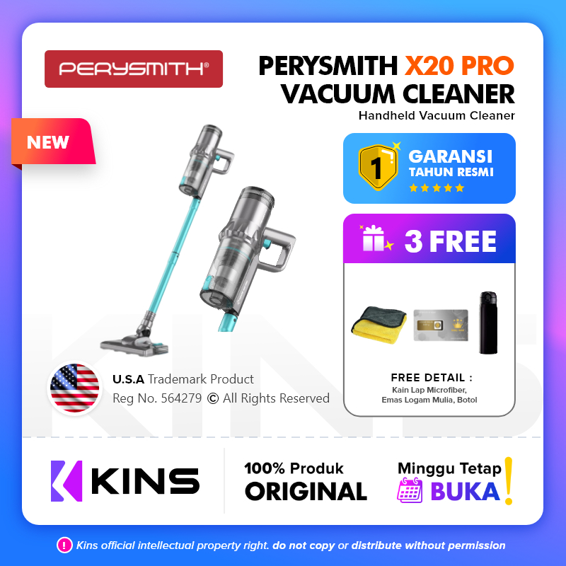 Jual PerySmith X20 Pro Cordless Vacuum Cleaner Penyedot Debu Tanpa ...