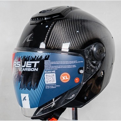 Jual Helm Motor Half Face - SHARK RS Jet Black Carbon DKD Original ...