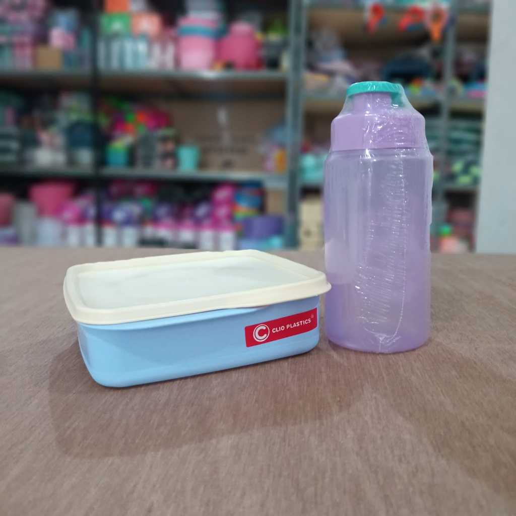 Jual PROMO GILA !!! Tempat Makan Clio Kyoto Lunch Box Kotak +BOTOL ...