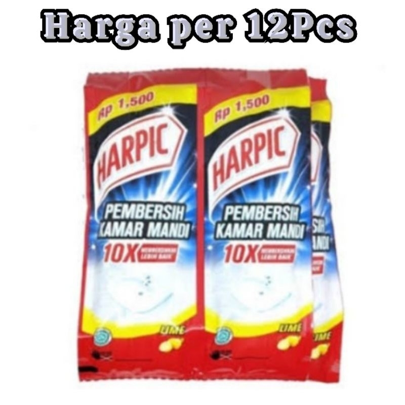 Jual Harpic Pembersih Kamar Mandi Sachet 35mL x 12pcs Lime ...