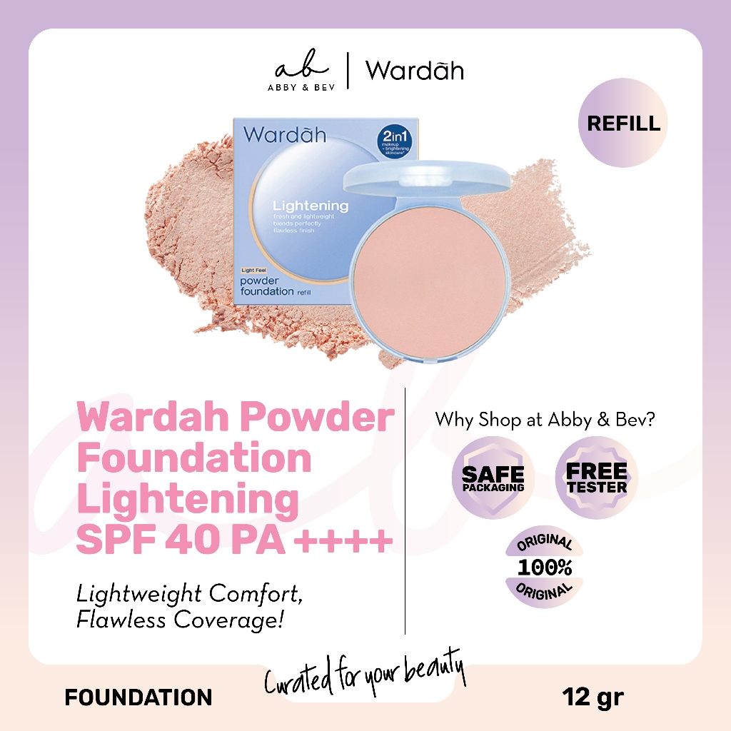 Jual AB - Wardah Powder Foundation Lightening Series SPF 40 PA ...