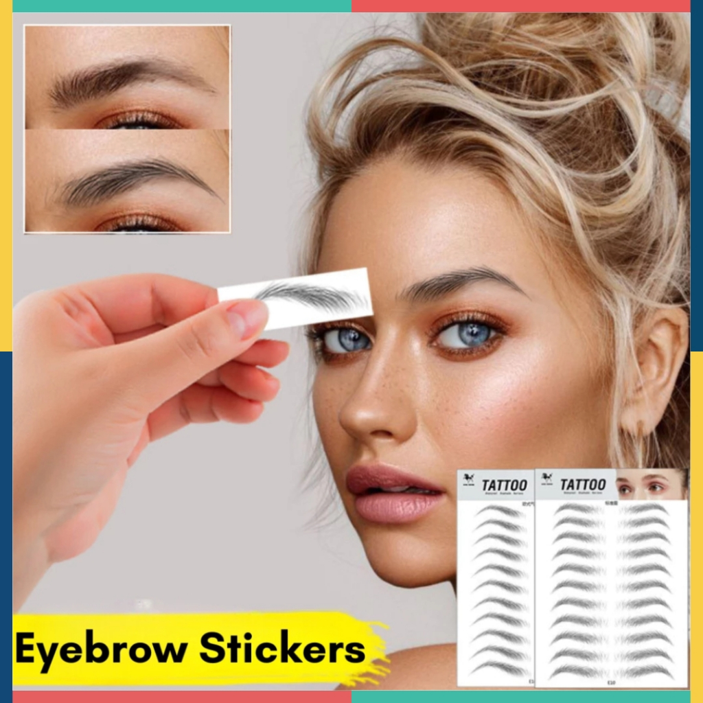 Jual Eyebrow Tattoo Stiker Alis 4D Alis Waterproof Sticker Tato Alis ...