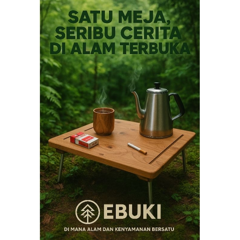 Jual EBUKI MEJA LIPAT CAMP gen 0.2/ BUSHCRAFT / ULTRALIGH | Shopee ...