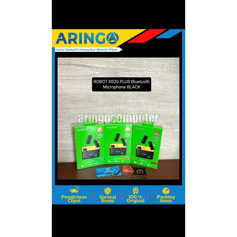 Jual Accessories ROBOT RS20 PLUS Bluetooth Microphone BLACK | Shopee Indonesia